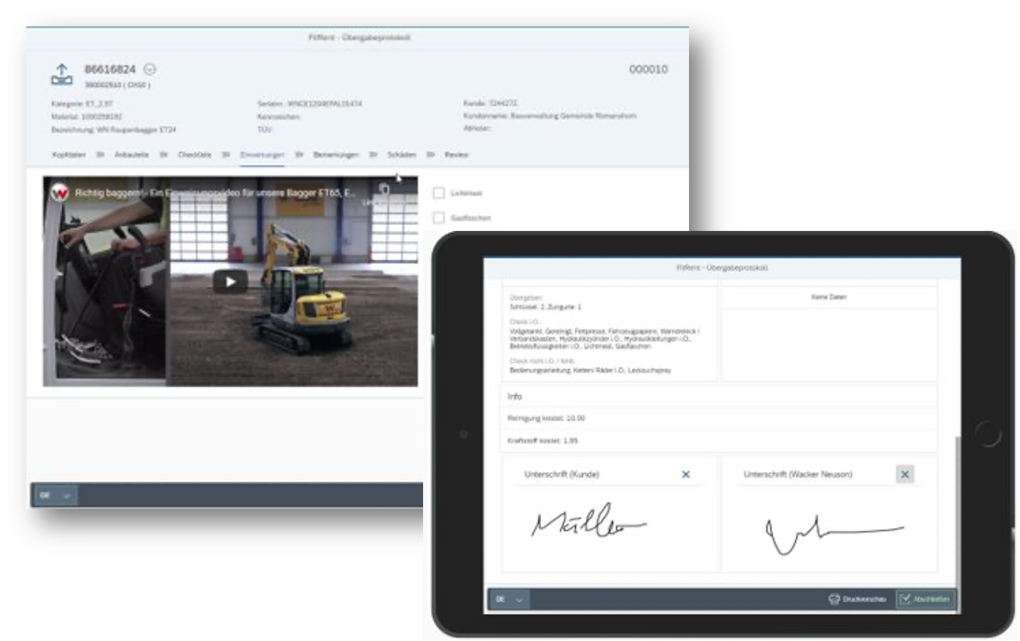 Ink to Digital: The SAP Signature Solution and Handover Certification
