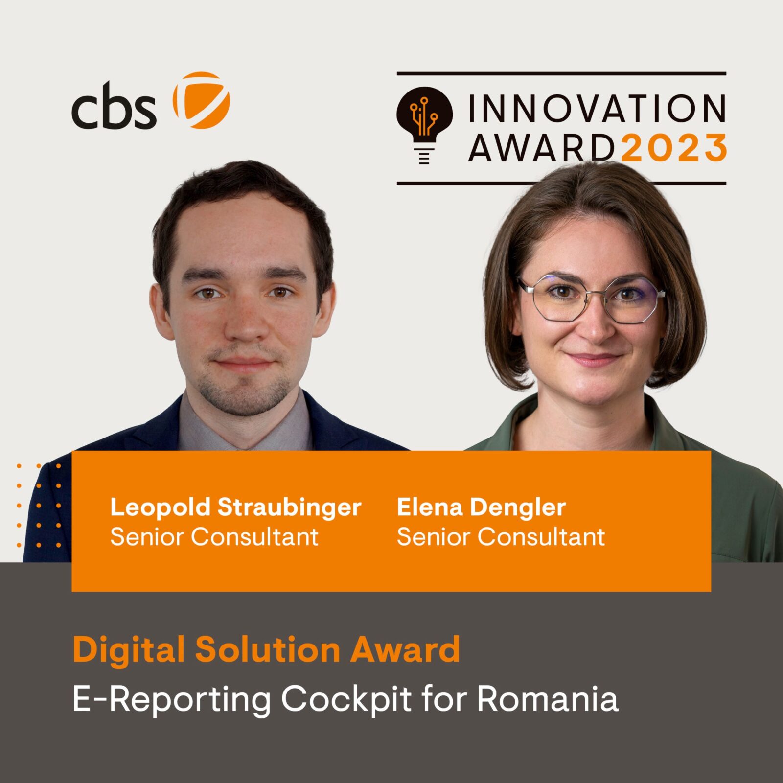 Innovation Award 2023: cbs develops e-reporting cockpit for Romania ...