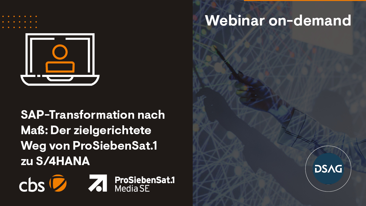 SAP Landscape Transformation: Webinars on-demand | cbs Corporate ...