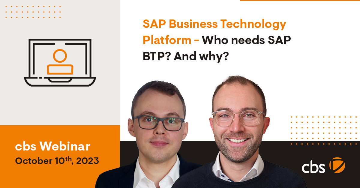SAP Business Technology Platform | cbs Corporate Business Solutions