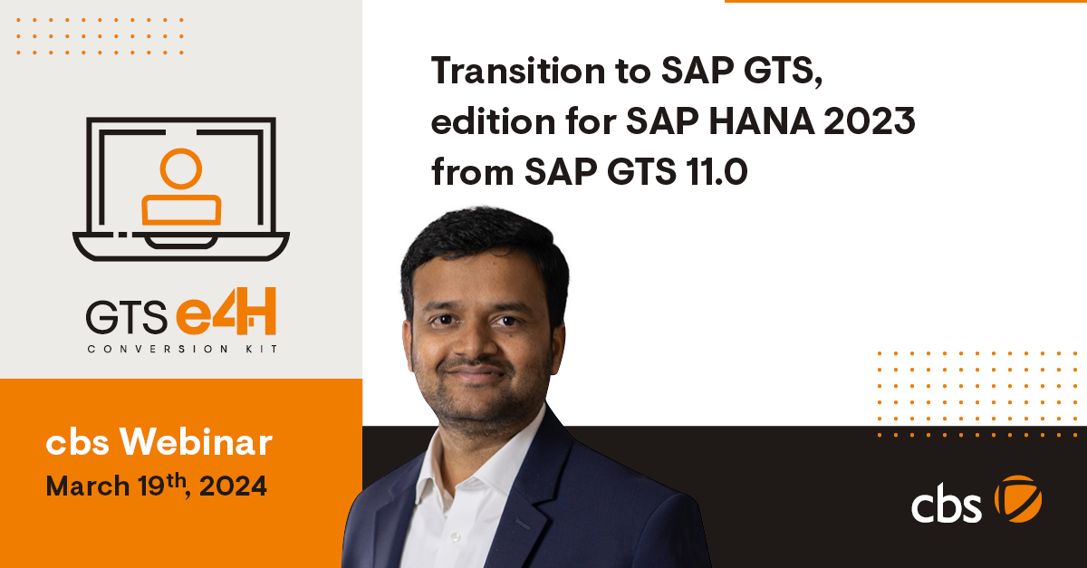 Transition to SAP GTS, edition for SAP HANA 2023 from SAP GTS 11.0 ...