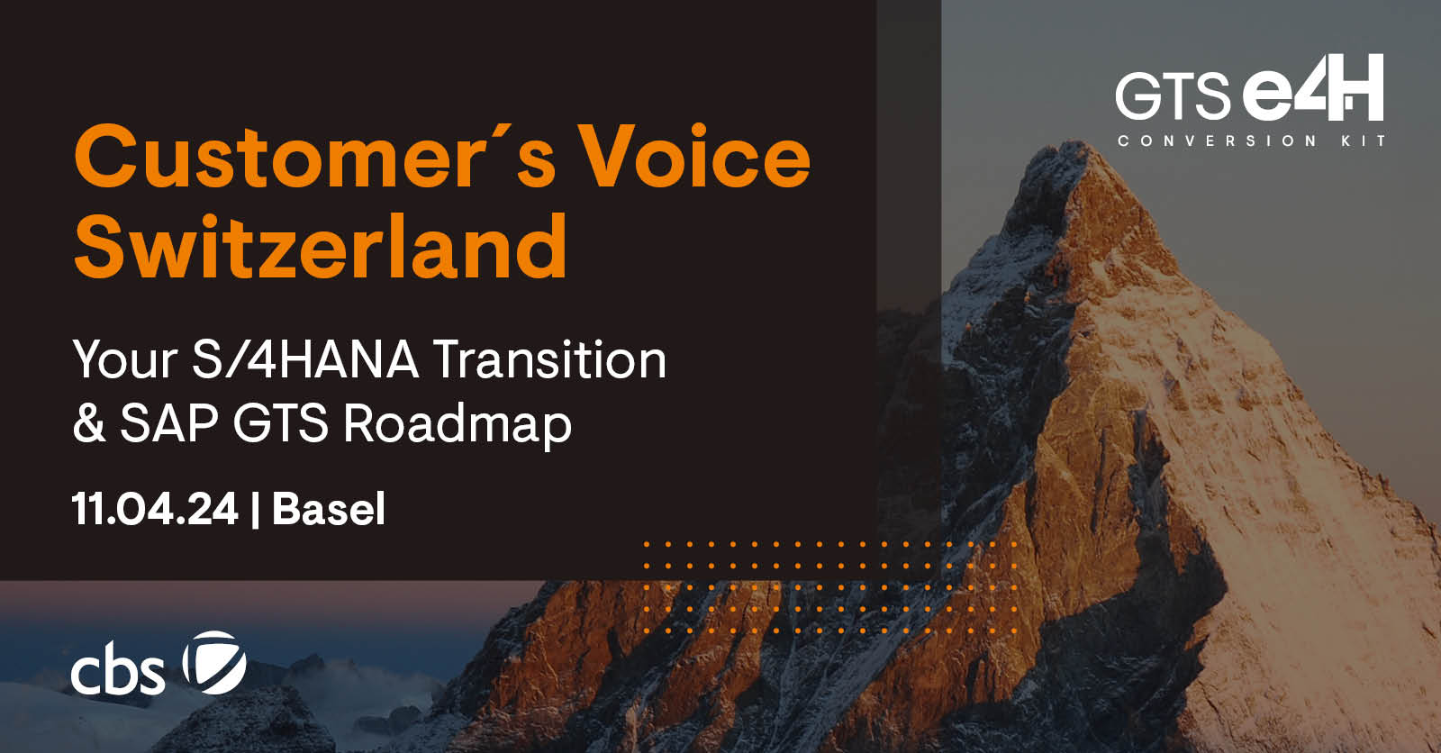 GTS Customers Voice Switzerland | cbs Corporate Business Solutions