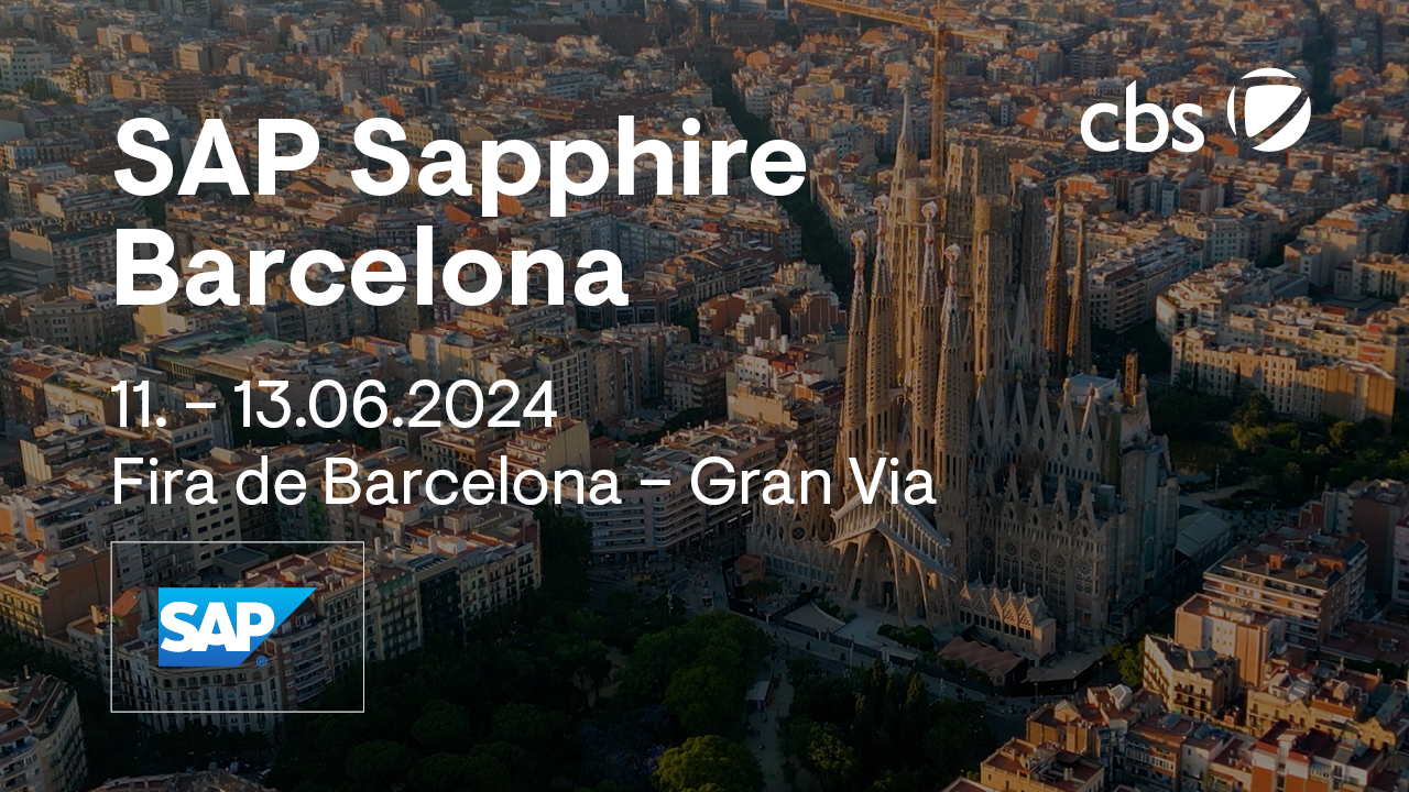 cbs @ SAP Sapphire Barcelona 2024 | cbs Corporate Business Solutions